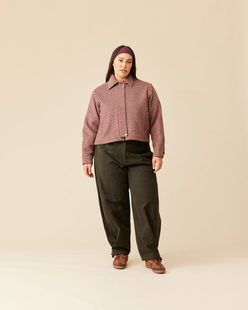 MONTY JACKET BERRY VANILLA CHECK | RUBY