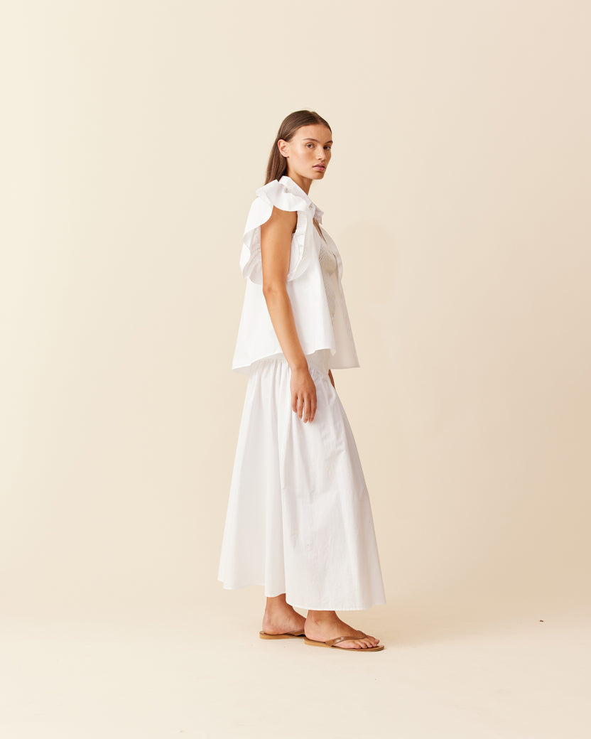 NONI SHIRT WHITE | RUBY