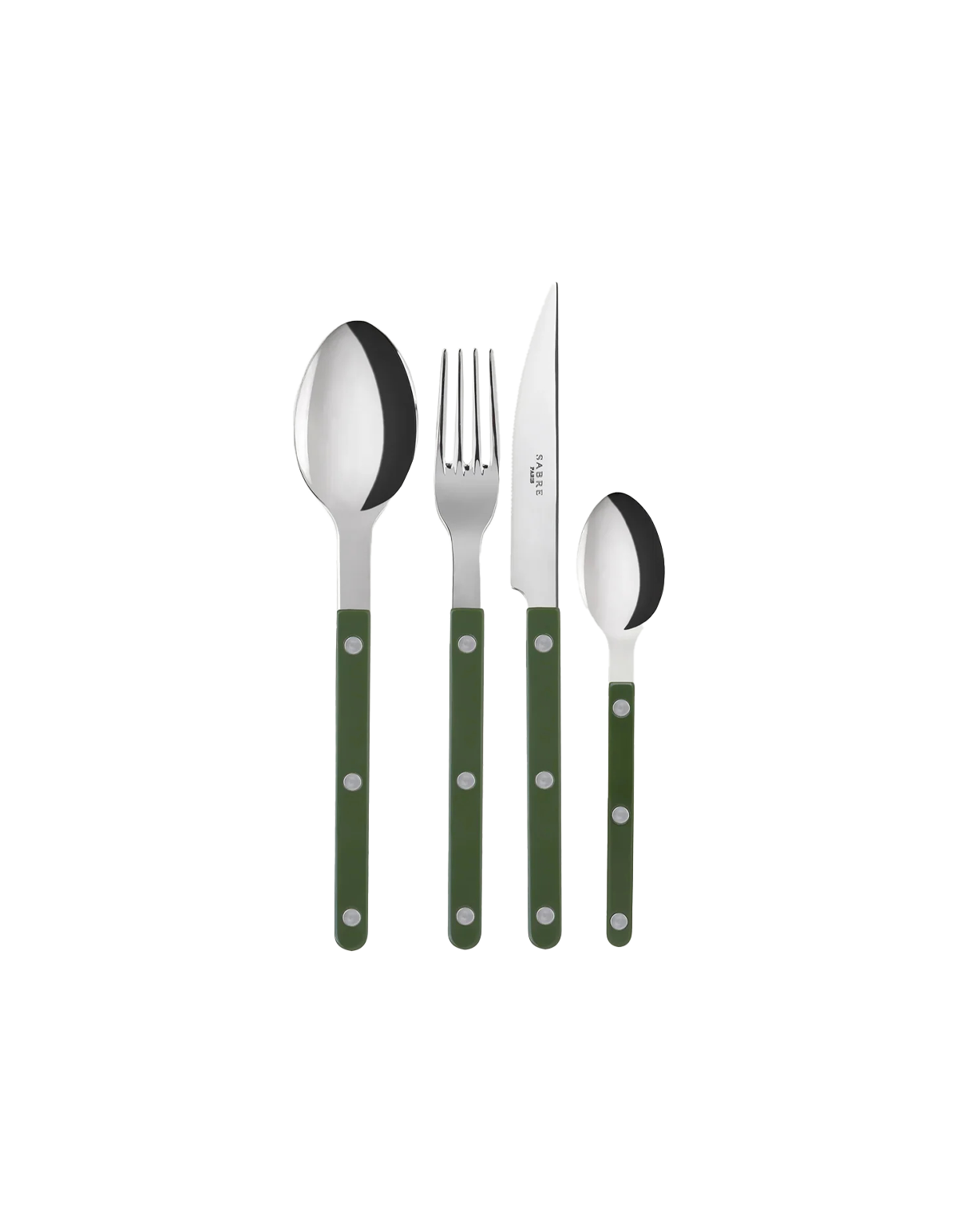4 PIECE CUTLERY SET GREEN FERN | RUBY