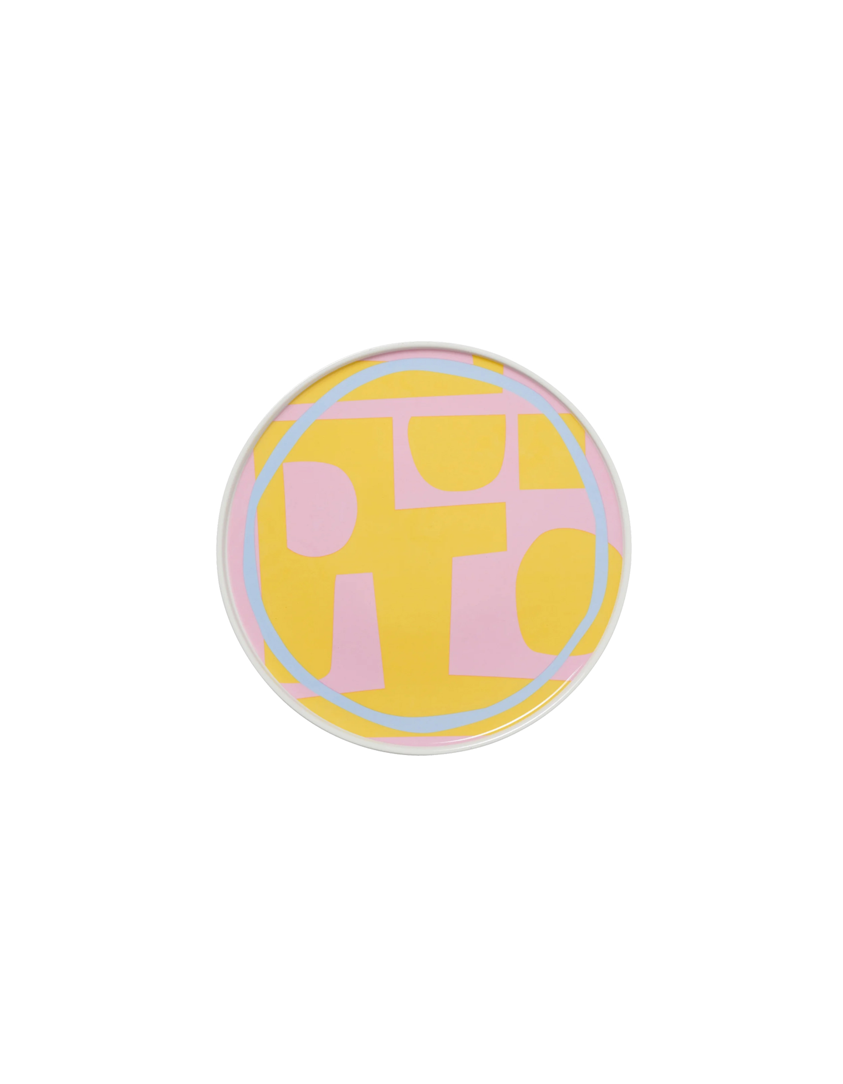 ABSTRACT CUT OUT PLATE PINK ORANGE | RUBY