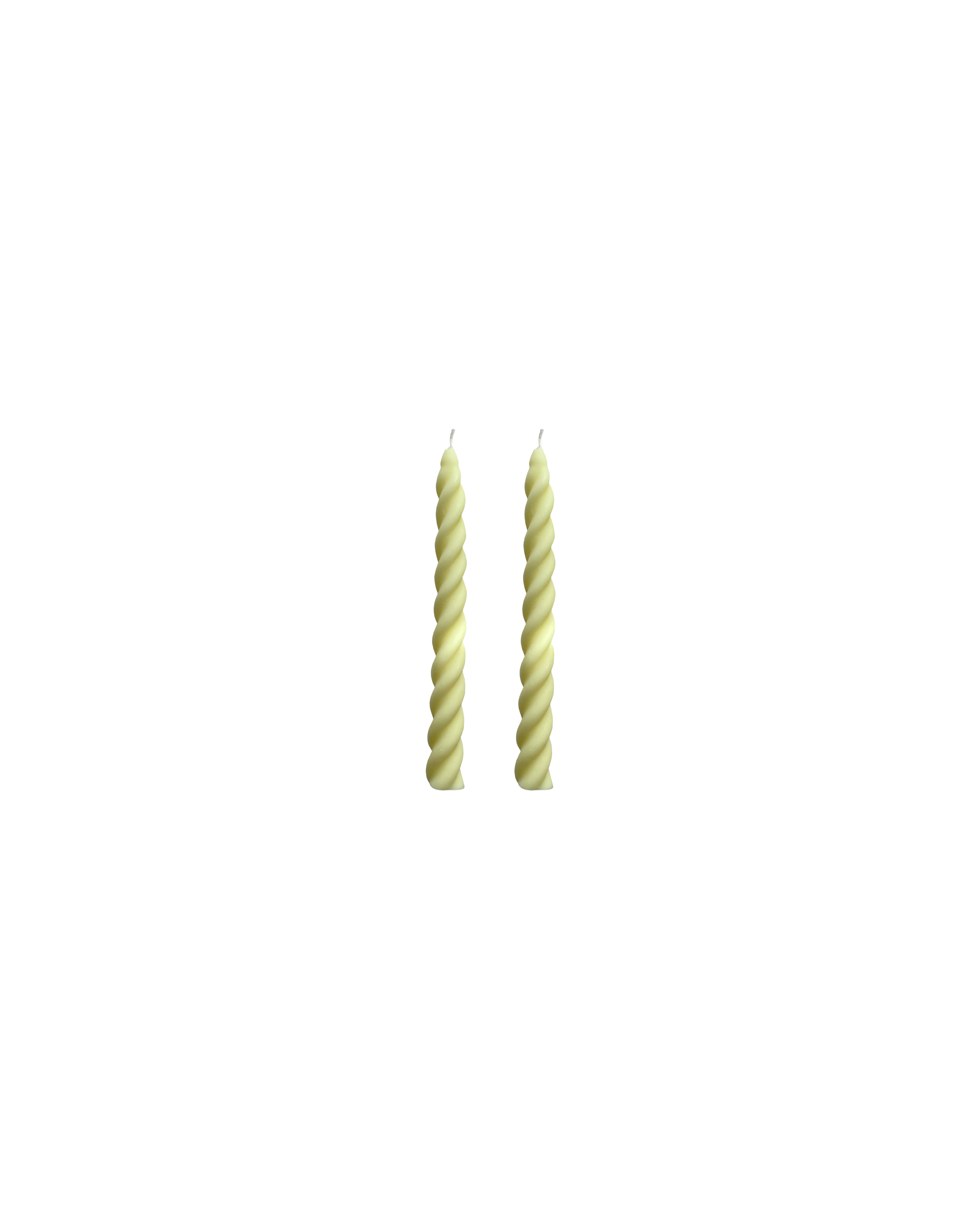 TWIRL CANDLE SET YELLOW | RUBY